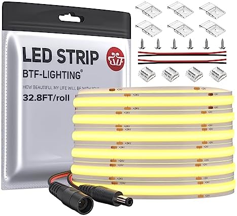 Amazon.com: BTF-LIGHTING FCOB COB Flexible High Density Uniform Light ...