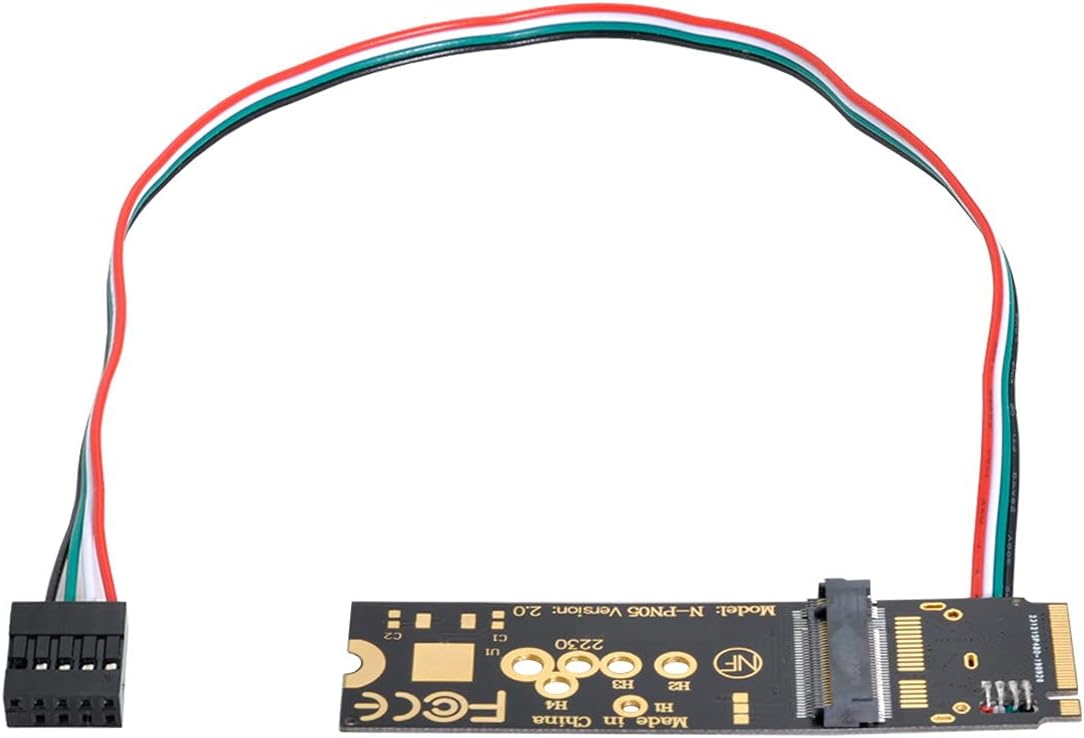 Amazon.com: cablecc NGFF A/E-Key WiFi Card to M.2 NGFF Key-M NVME SSD ...