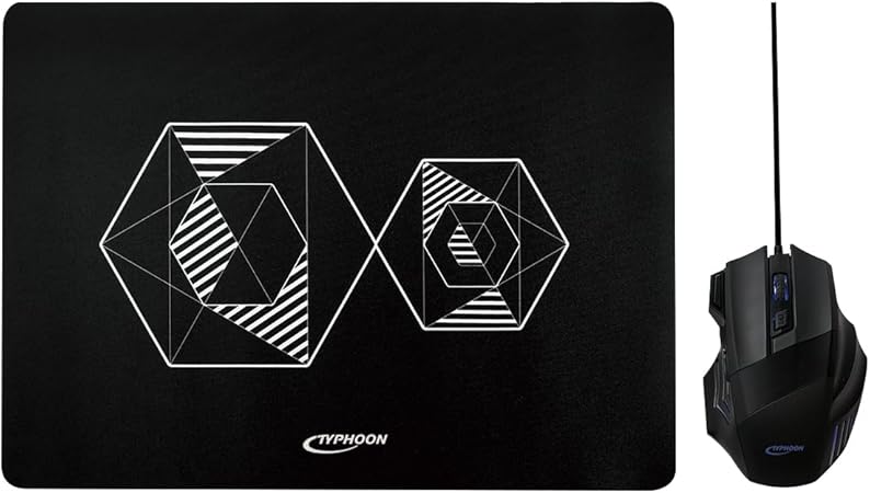 Typhoon TI019 Gaming Combo Set of Mouse (800/1200/1600/2400 DPI) and ...