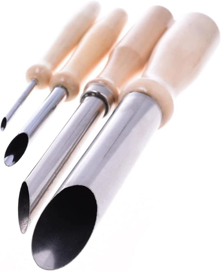 Amazon.com: Ciieeo 4pcs Clay Wooden and Stainless Sculpting Cutter ...