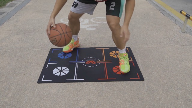 Watch Basketball Footwork Training Mat 42"x29" Indoor Non-slip on ...