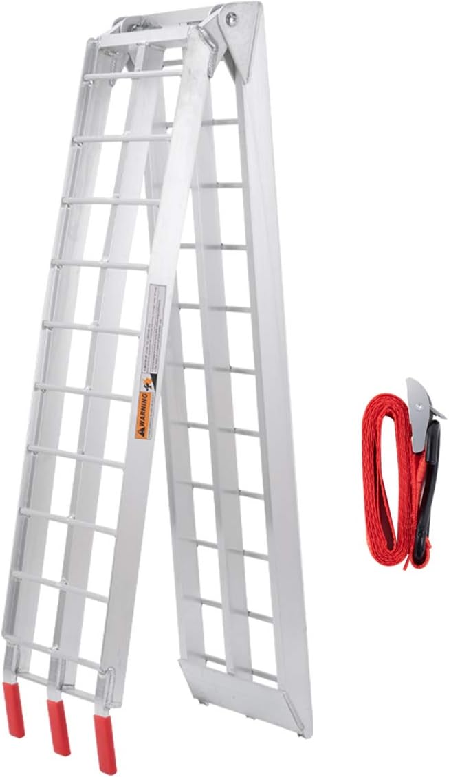 Amazon.com: Titan Ramps 10' Heavy-Duty 4-Beam Arched Motorcycle Loading ...