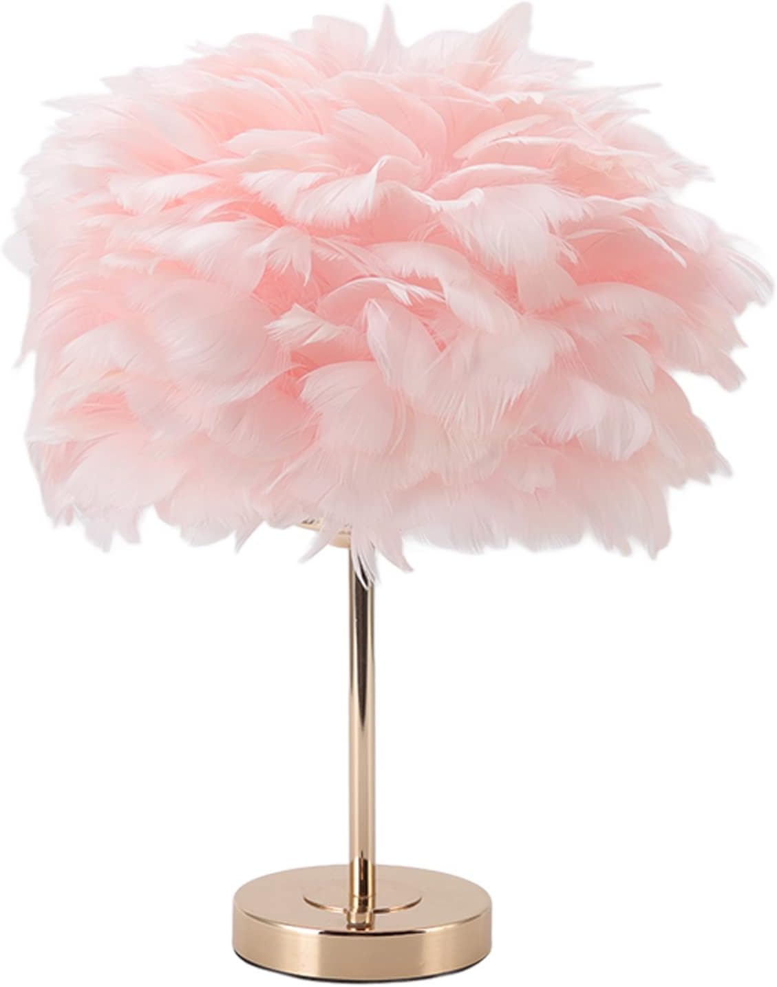 Lámpara de Mesa de Plumas, Lámpara de Escritorio con Control Táctil con ...