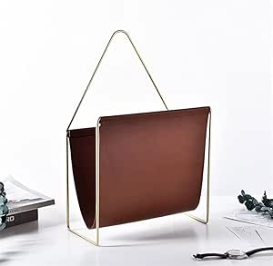 Amazon.com: Large File Rack Magazine Storage Rack European Style Light ...