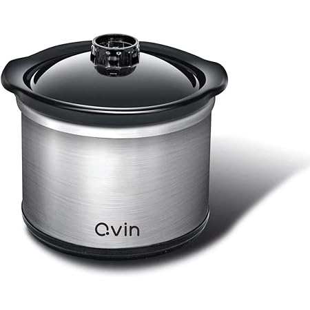 Amazon.com: Courant Mini Slow Cooker Crock, with Easy Options 1.6 Quart ...