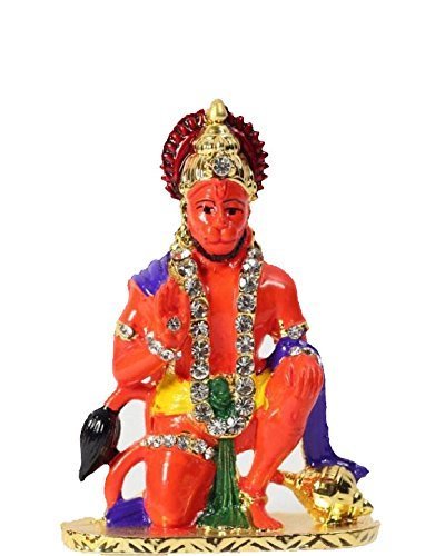 Celix Multicolor Hanuman Ji Stone Studded Car Dashboard Idol for Maruti ...