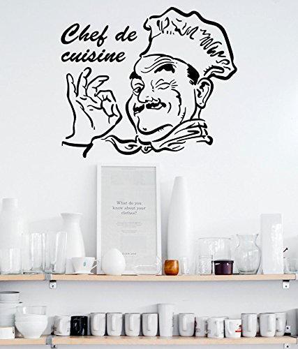 Decals Design 'Kitchen Stylish Chef De Cuisine Restaurant Hotel' Wall ...