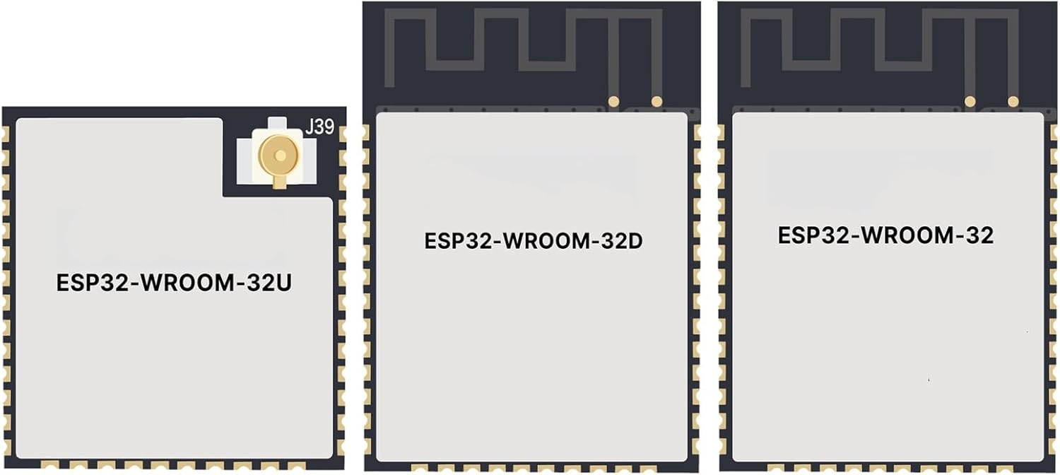 Amazon.com: ESP32-WROOM-32D/32U/32 Modules,2.4GHz Wi-Fi + BT + BLE ...