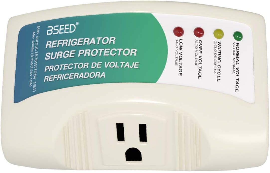 Amazon.com: BSEED Refrigerator Surge Protector Single Outlet, Wall ...