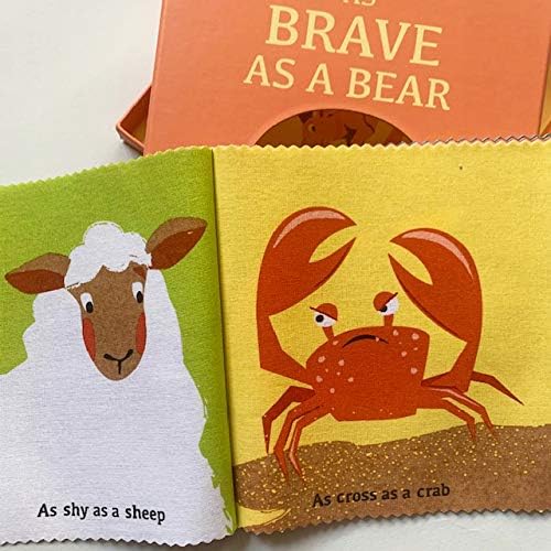 ThreadBear Design Brave As A Bear Cloth Rag Book Illustrated For Early ...