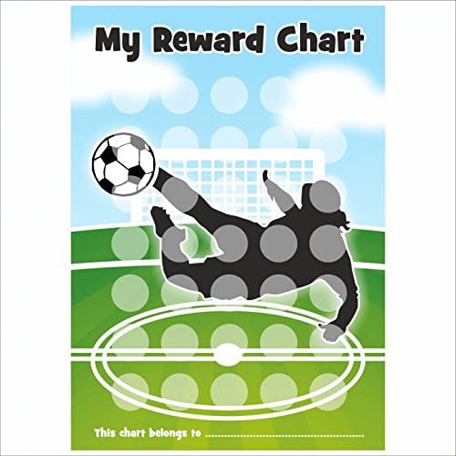 School Stickers A3 Football Reward Chart and Matching Stickers : Amazon ...