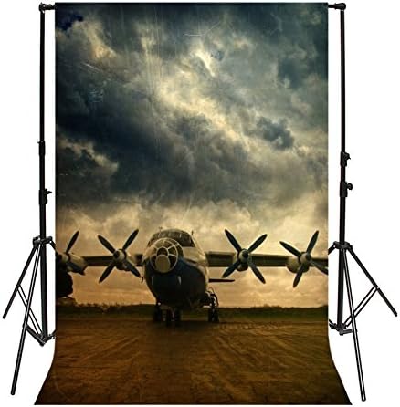 Amazon.com : Yeele 8x10ft Vintage Military Plane Photo Backdrops Vinyl ...