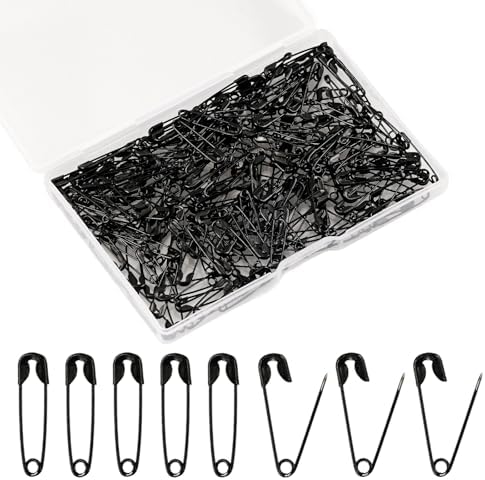 Amazon.com: 120 Pcs 19mm Safety Pins, Mini Black Pins for Art Craft ...