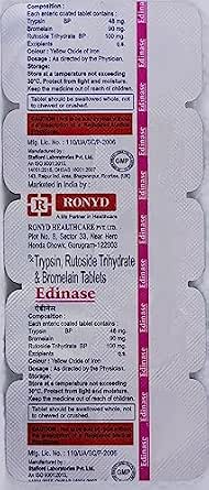 Edinase - Strip of 10 Tablets : Amazon.in: Health & Personal Care