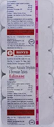 Edinase - Strip of 10 Tablets : Amazon.in: Health & Personal Care