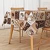 Amazon.com: Laeacco 78x54 inch Coffee Beans Print Tablecloth, Coffee ...