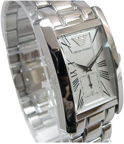 Amazon.co.jp: エンポリオアルマーニ EMPORIO ARMANI メンズ腕時計 AR0145 シルバー 【並行輸入品】 : ファッション