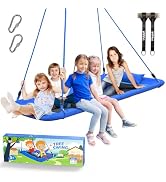 Amazon.com: Hapfan 7.5ft Tall Swing Sets for Backyard, 500lbs Heavy ...