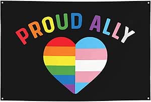 Amazon.com : Pride Month LGBTQ Gay Pride Ally Banner Party Backdrop ...