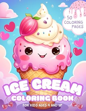 Ice Cream Coloring Book: Wonderment, In Color: 9798326192141: Amazon ...