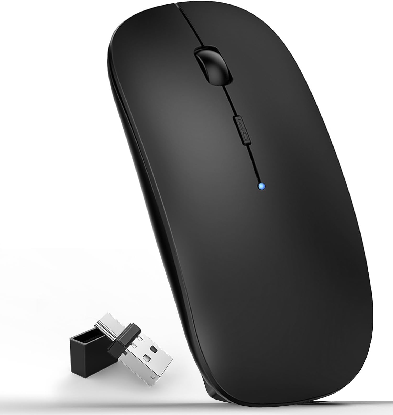 Amazon.com: KLO 4 Modes Rechargeable Bluetooth Mouse BT3.0/5.2+USB-2.4G ...