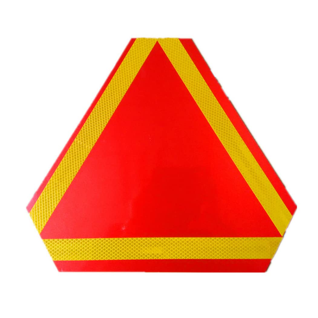 Buy Warning Reflector Slow Moving Vehicle Sign with Reflective Tape ...