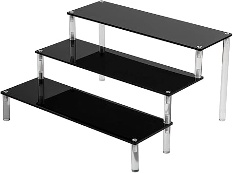 Amazon.com: BYCY Black Acrylic Display Stand Perfume Display Stand, 3 ...