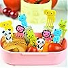 Amazon.com: Taveky 30Pcs Plastic Animals Food Fruit Picks Forks Bento ...