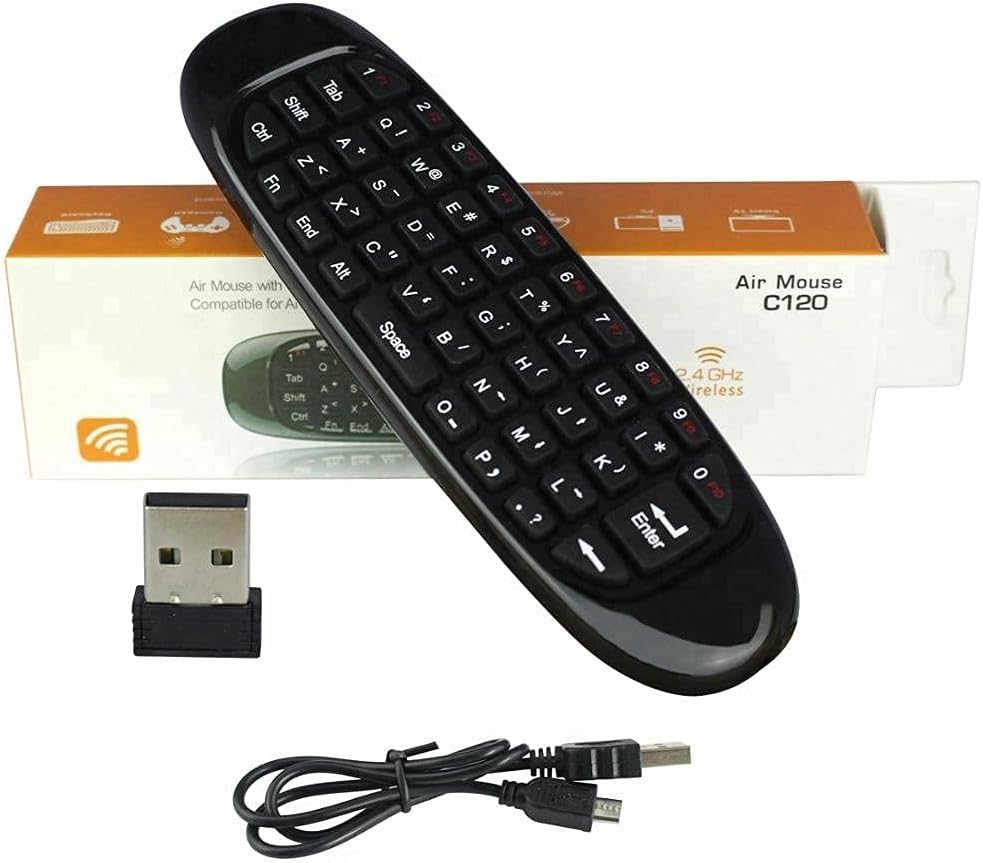 AUSEK Universal TV Remote Air Mouse - Wireless Keyboard Fly Mouse 2 ...