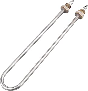 AIICIOO U Type Heating Element Stainless Steel Tubular Brass Flange AC ...