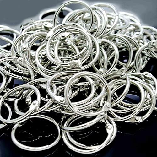 JustKraft 25mm Binder Card Rings Stainless Steel | Scrapbook Rings ...