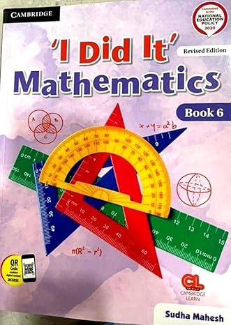 Buy I Did It Mathematics Level 6 Student's Book with Poster and Online eBook (CBSE - Maths) Book ...