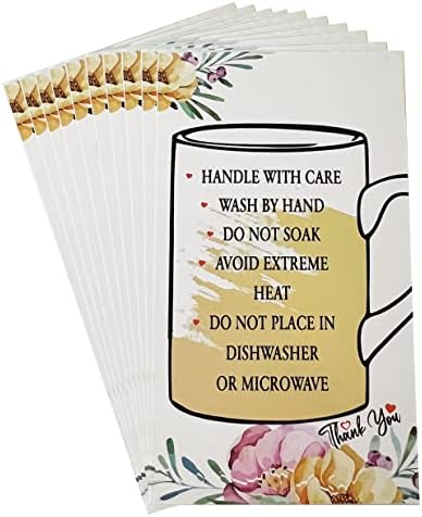 Amazon.com: 200 Pieces Tumbler Care Instructions Cards, Cup Mug Care ...