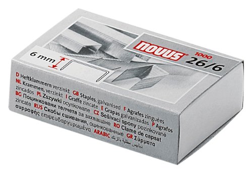 Amazon.com : Novus 26/6 Staples (Box of 1000) : Office Products