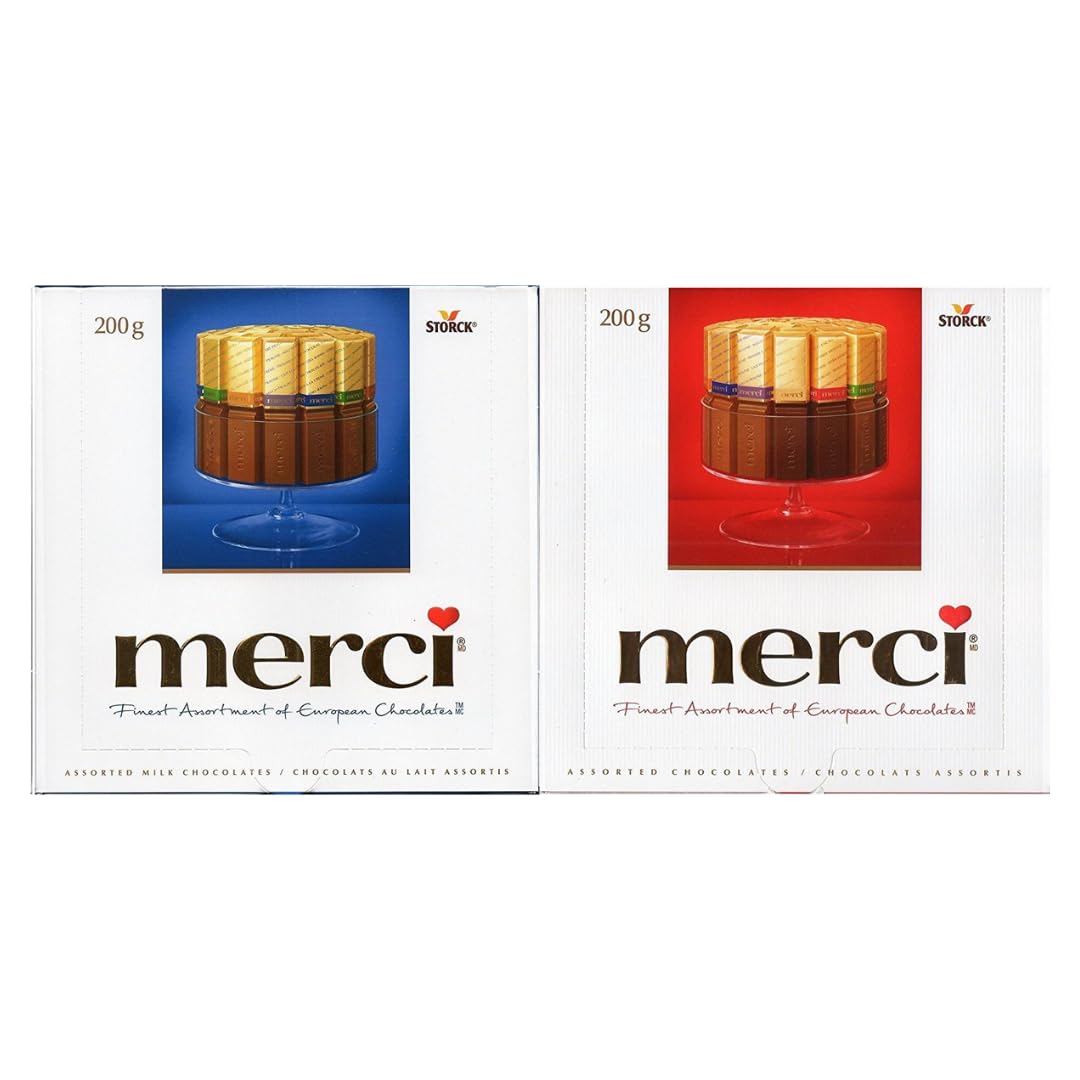Amazon.com : Merci Finest Selection European Chocolates, Milk 7 oz ...