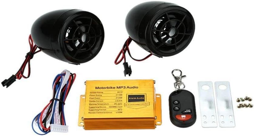 smars Motorcycle MP3 Player Speakers Audio Sound System Bluetooth FM ...