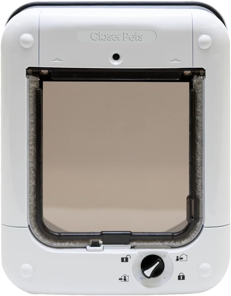Closer Pets Microchip Activated Cat Flap for up to 30 Cats, Exclusive ...