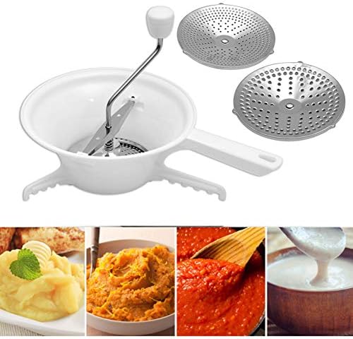 Amazon.com: Manual Food Mill, 33.5 × 11.5 Cm, Manual Food Grinder with ...