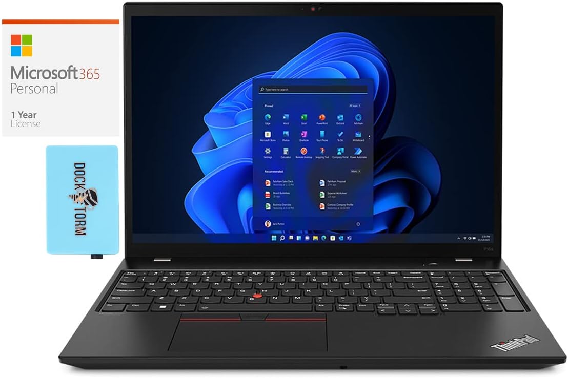 Amazon.com: Lenovo ThinkPad P16s Gen 1 Home & Business Laptop (AMD ...