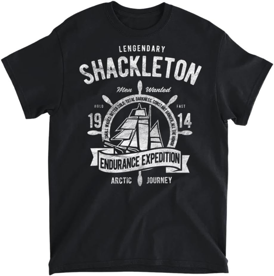 NTL SHOP Vintage Ernest Shackleton Expedition Antarctica T-Shirt, Long ...