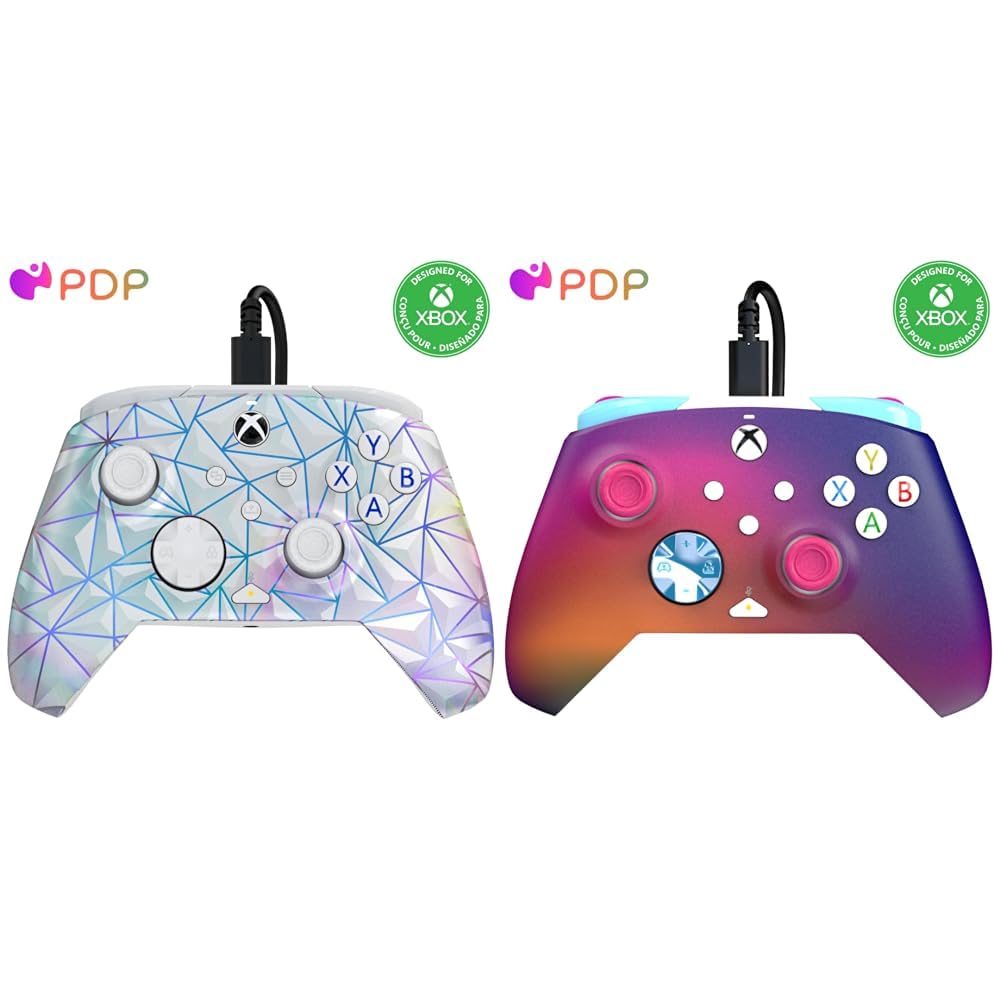 Amazon.com: Bundle of PDP Gaming REMATCH Advanced Wired Controller ...
