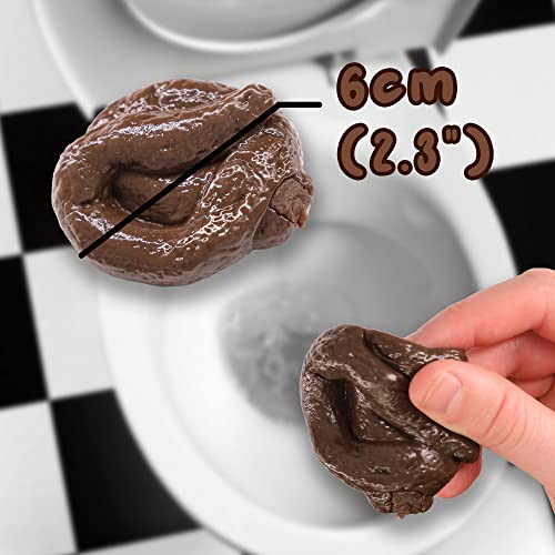 Fake Poop Prank, 2 Pack, Sticky and Stretchy Realistic looking Turd ...