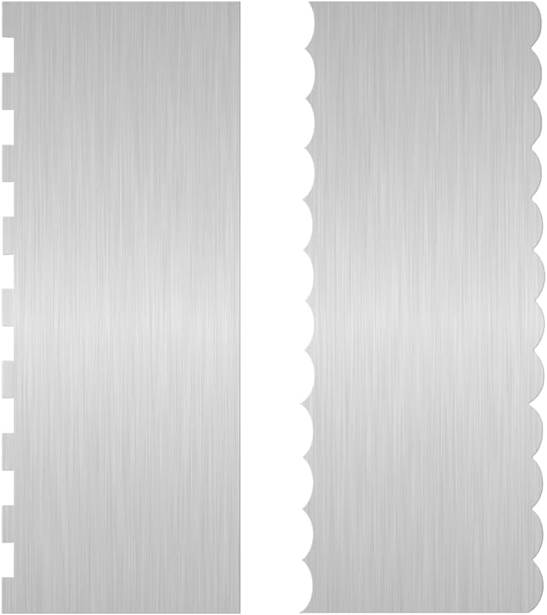 Amazon.com: YQBOOM New 6pcs Cake Scraper 430 stainless Decorating Comb ...