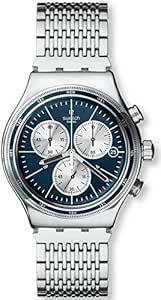 Swatch Reloj casual unisex de cuarzo de acero inoxidable (modelo ...