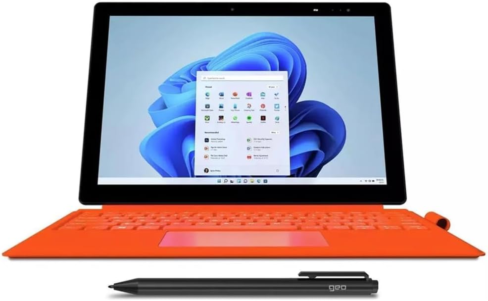 Geo GeoPad 220 12.1" 2K Touchscreen 2-in-1 Laptop / Tablet Detachable ...