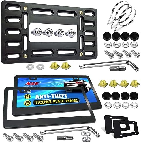 Amazon.com: Aootf Front License Plate Bracket Holder - Universal Front ...