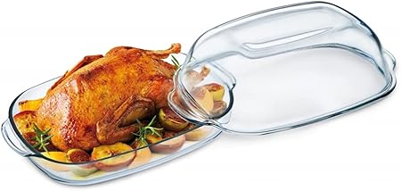 Amazon.com: Simax Casserole Dish For Oven: Glass Baking Dish With High ...