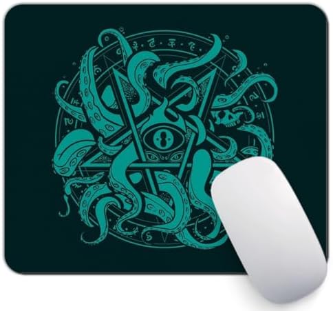 Amazon.com: Cthulhu Elder Sign Pentagram Non-Slip Rubber Mouse Pad ...