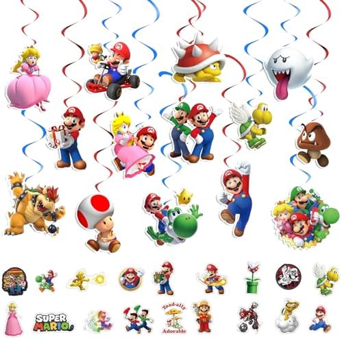 Amazon.com: Cartoon Birthday Party Supplies, Birthday Party Decorations ...
