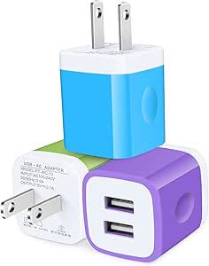 Amazon | USB コンセント 2ポート USB 充電器 ACアダプター 2.1A急速充電/3個セット/PSE認証/コンパクト Hootek USB 電源アダプター iPhone11 ...